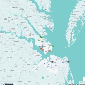 Hampton Roads Area - Interactive Map!
