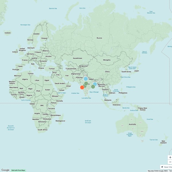 an interactive digital map highlighting key locations significant to ...