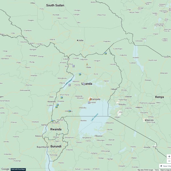 Uganda Safari Route - Interactive Map!