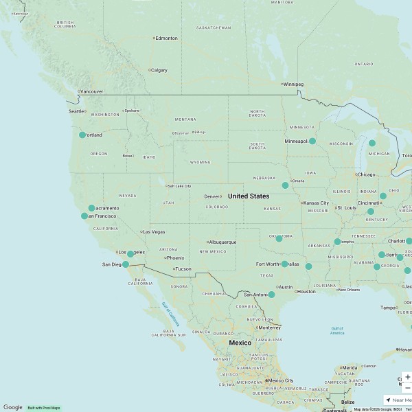 US Cities - Interactive Map!