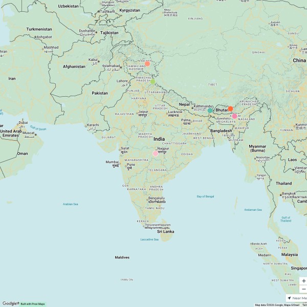 Historical Places in the India-China Border Region - Interactive Map!