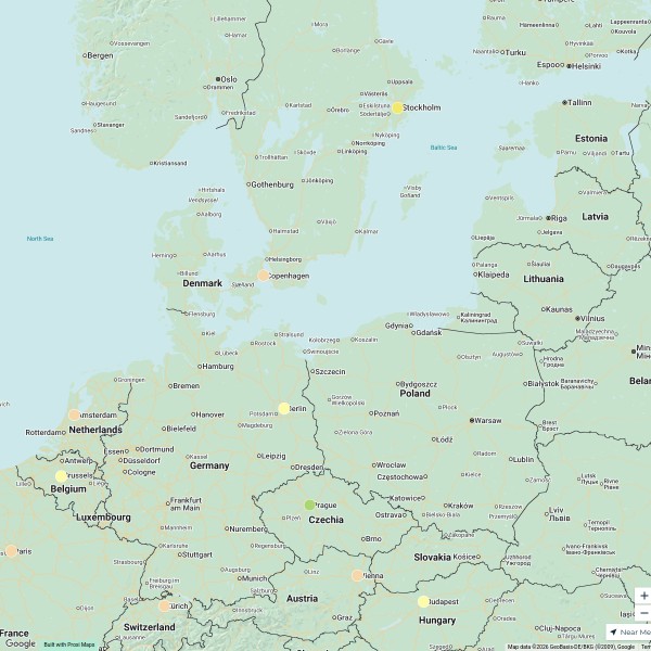 Historical Events in Europe (1900) - Interactive Map!