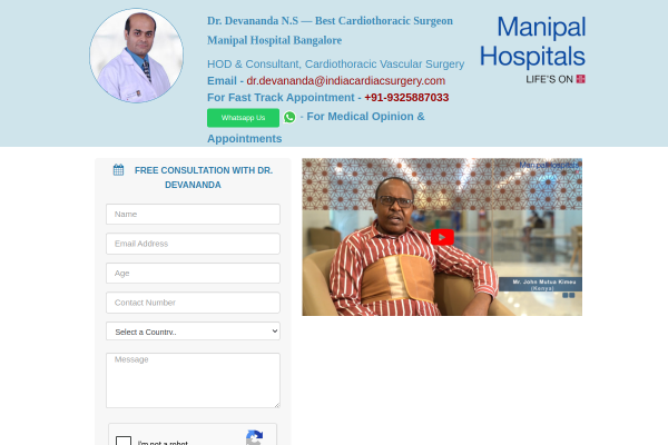 Best cardiothoracic surgeon in Manipal Hospital - New Zealand Web Directory Best cardiothoracic surgeon in Manipal Hospital - New Zealand Web Directory