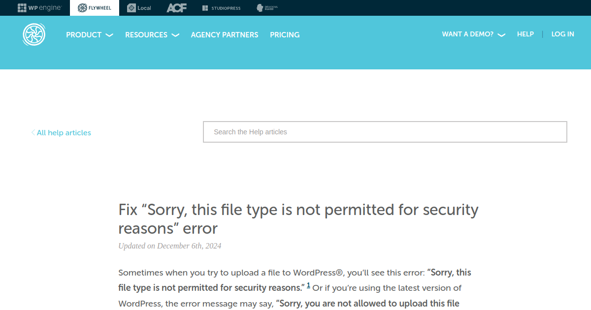 Flywheel | Fix “Sorry, this file type is not permitted for security ... Flywheel | Fix “Sorry, this file type is not permitted for security ...