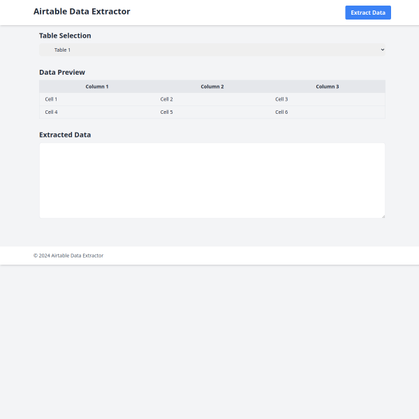 Airtable Data Extraction Tool