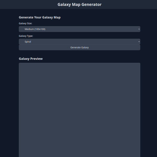 Galaxy Map Generator