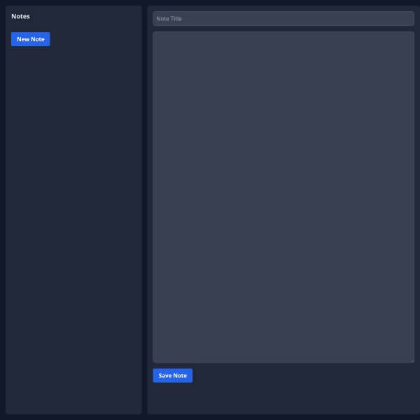 Simple Note-Taking App