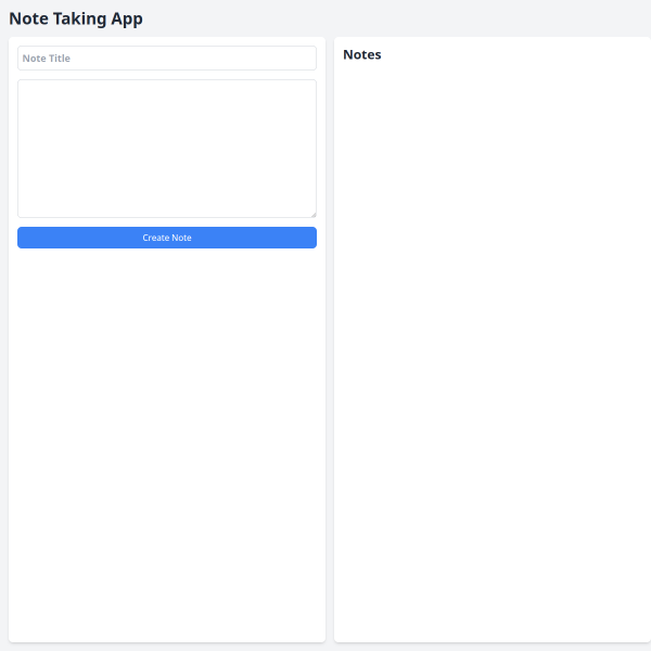 Simple Note Taking Application