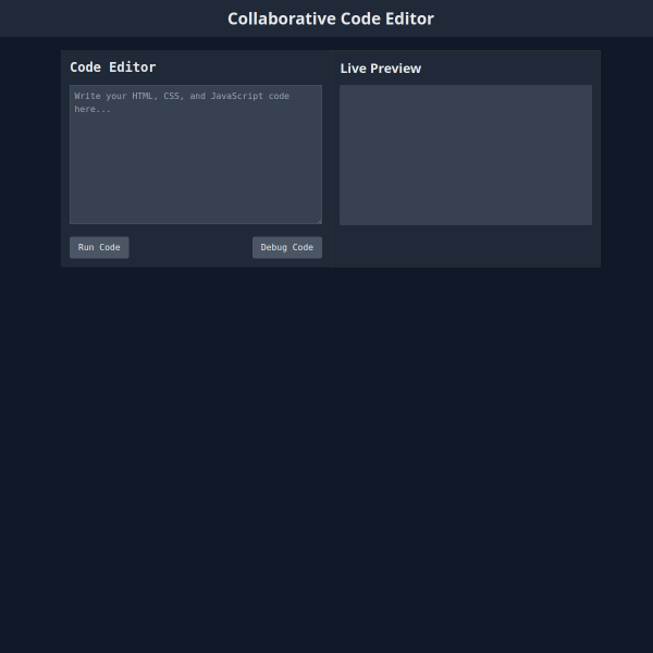 Real-Time Code Editor