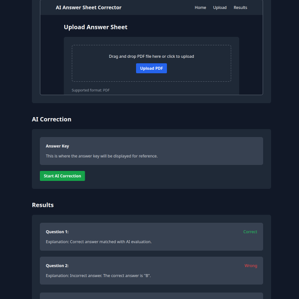 AI-Powered Answer Sheet Grader