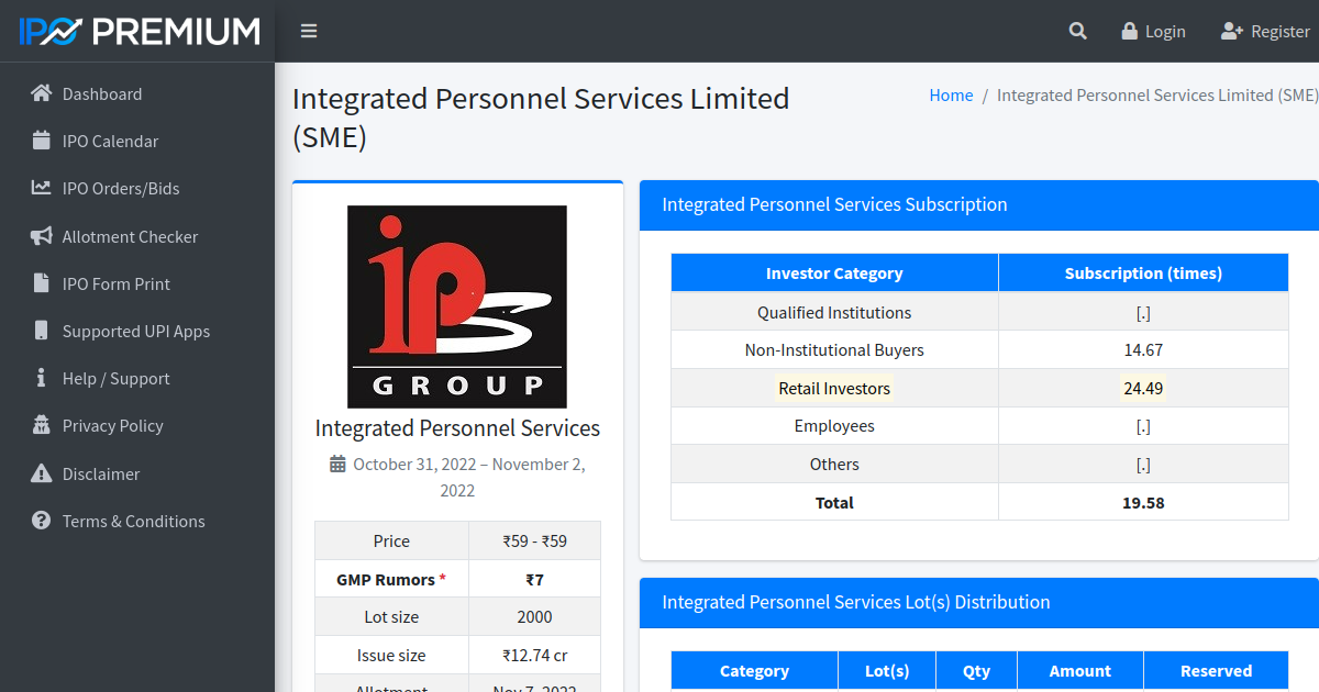Integrated Personnel Services Limited (SME)
