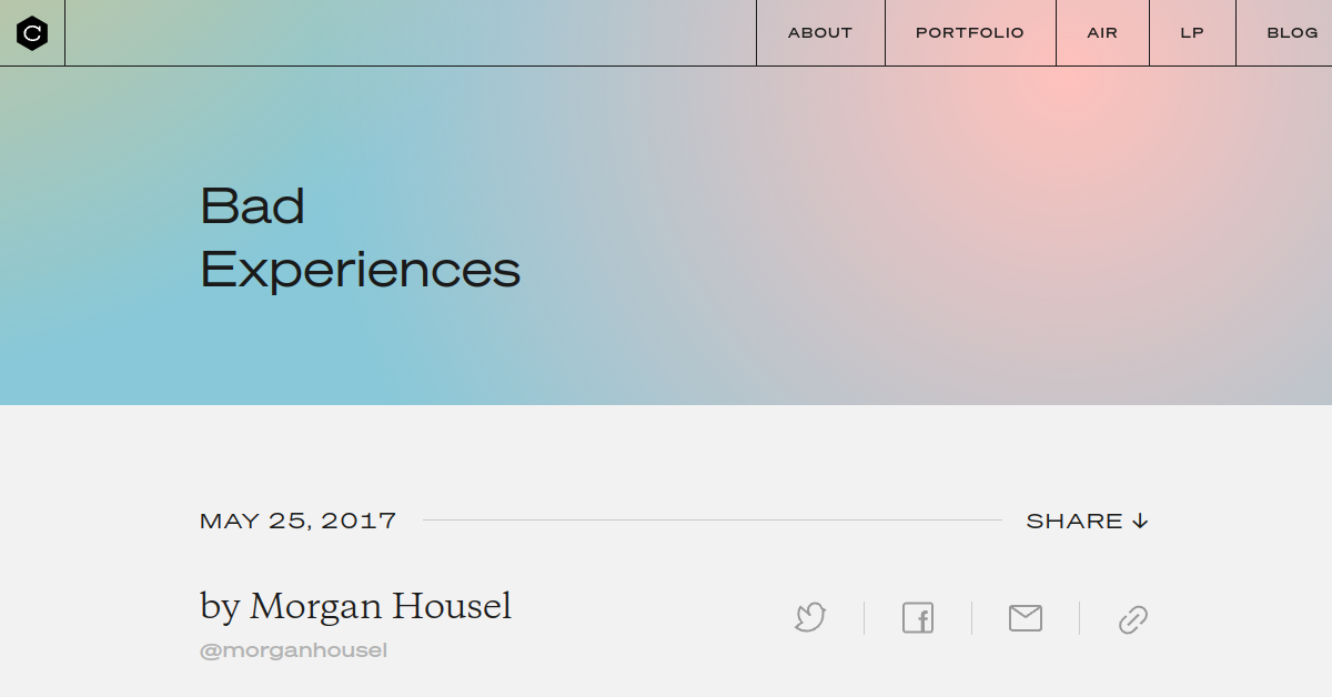 Bad Experiences · Collab Fund