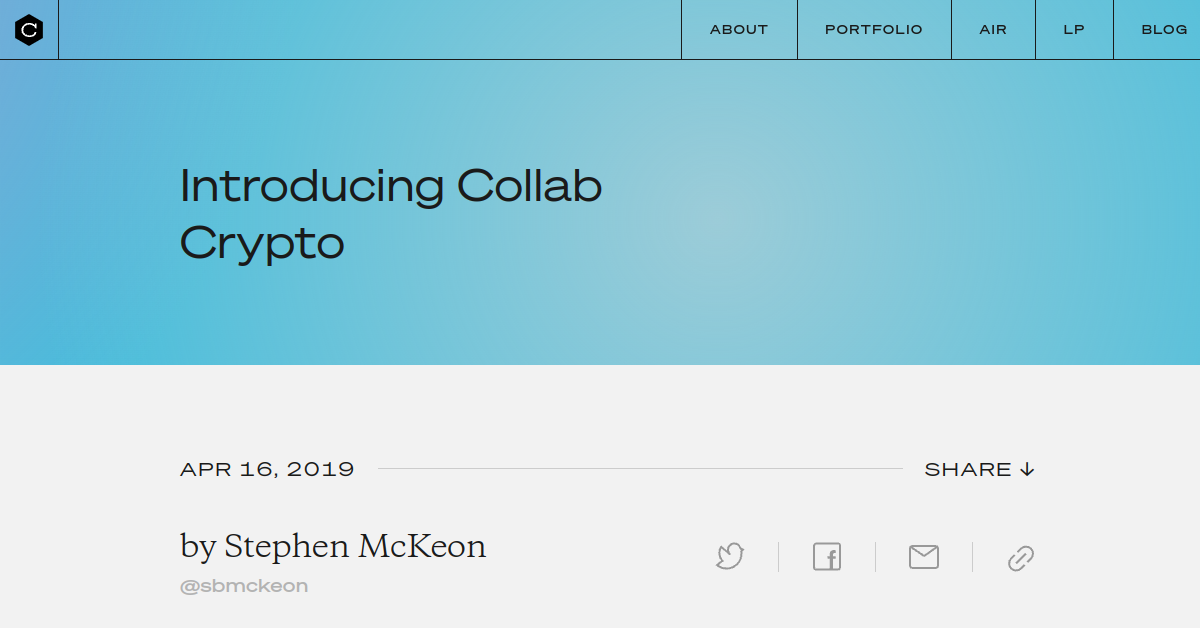 Introducing Collab Crypto · Collab Fund
