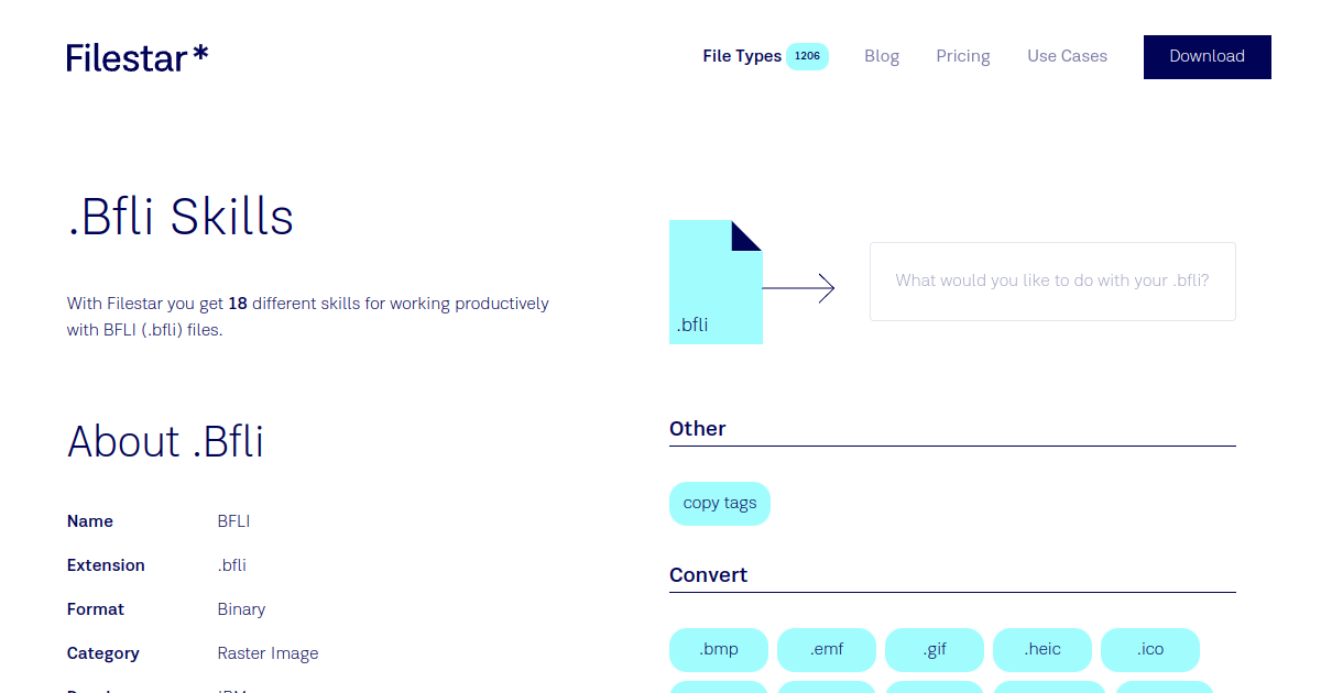 Filestar* | .Bfli Skills