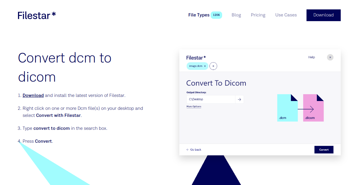Filestar* | Convert Dcm To Dicom