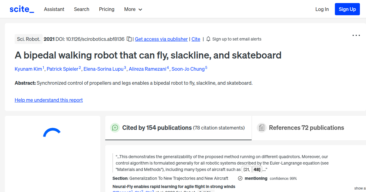 A bipedal walking robot that can fly, slackline, and skateboard ...