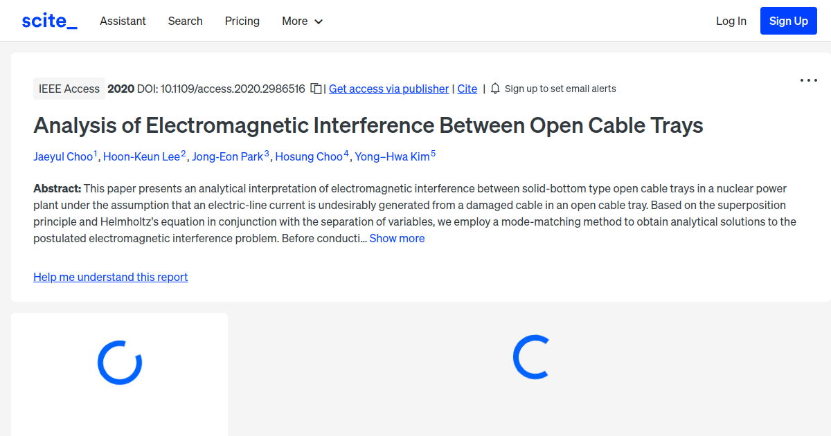 Analysis of Electromagnetic Interference Between Open Cable Trays ...