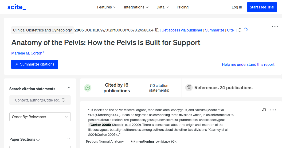 Anatomy of the Pelvis: How the Pelvis Is Built for Support - [scite report]
