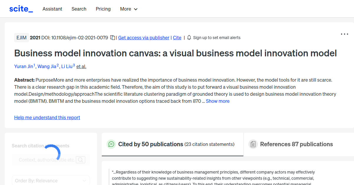 Business model innovation canvas: a visual business model innovation ...