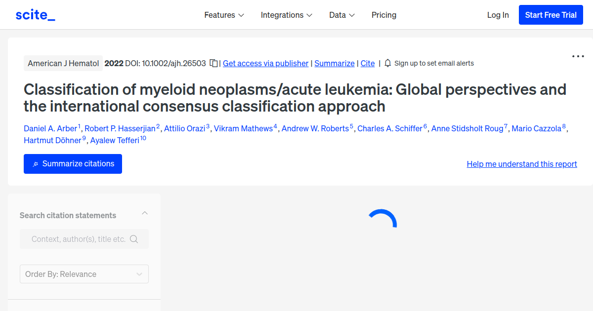 Classification Of Myeloid Neoplasms Acute Leukemia Global Perspectives