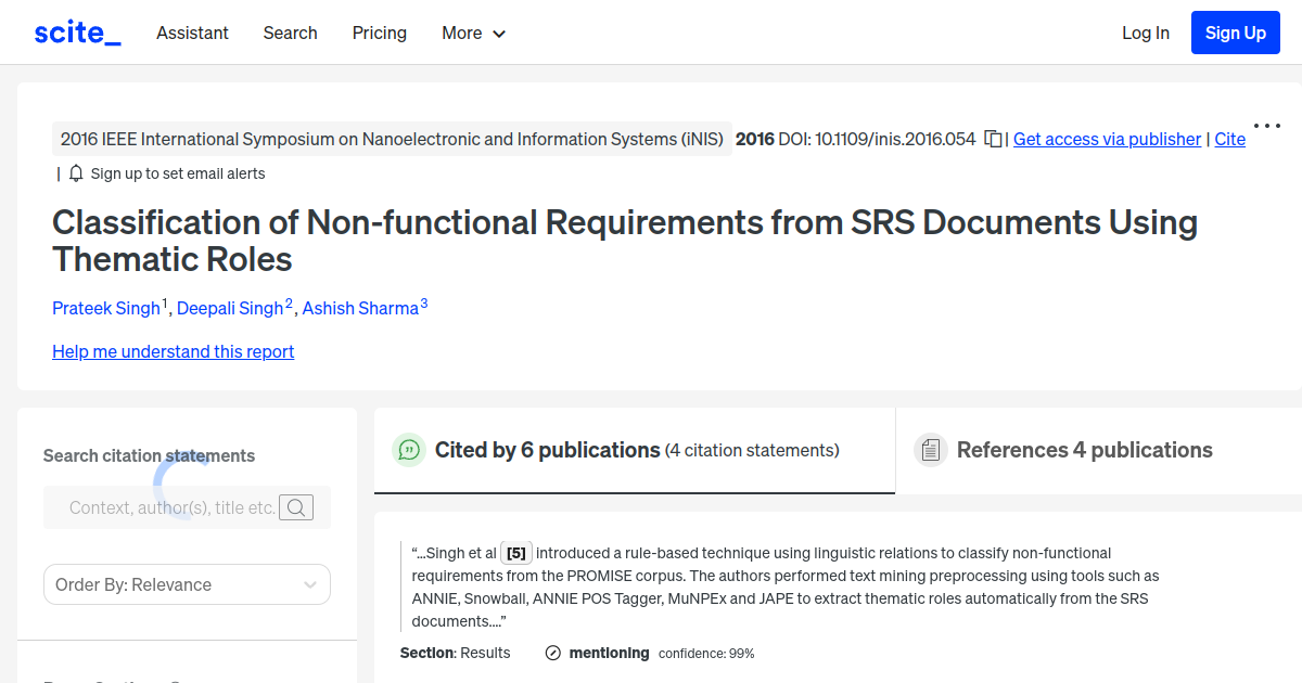 Classification of Non-functional Requirements from SRS Documents Using ...