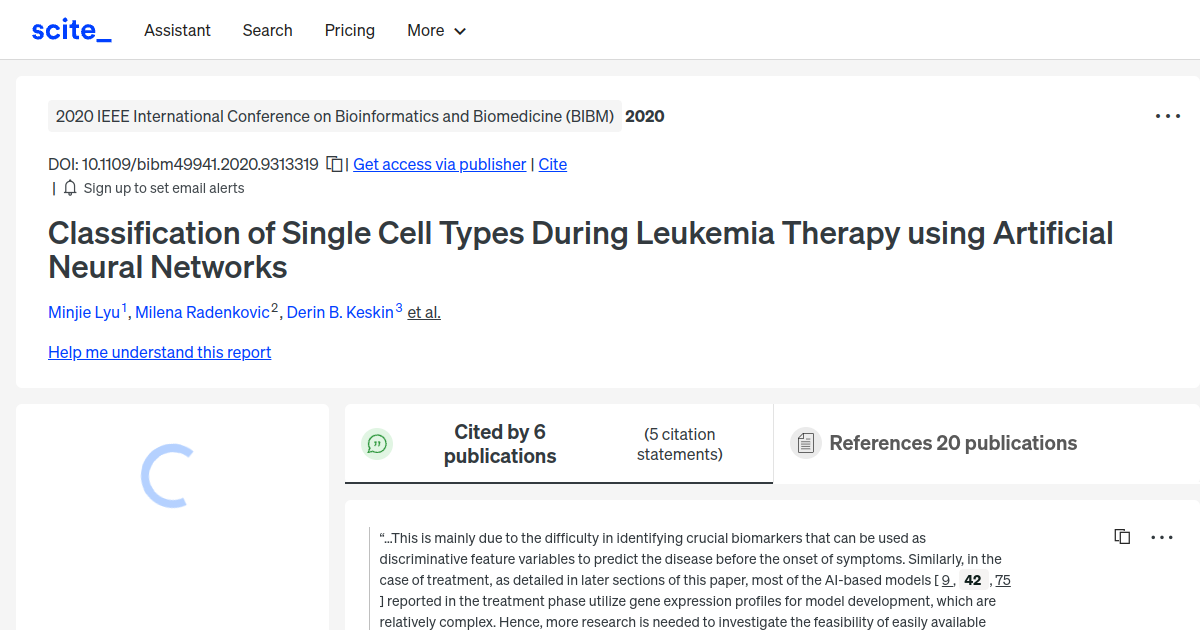 Classification of Single Cell Types During Leukemia Therapy using ...