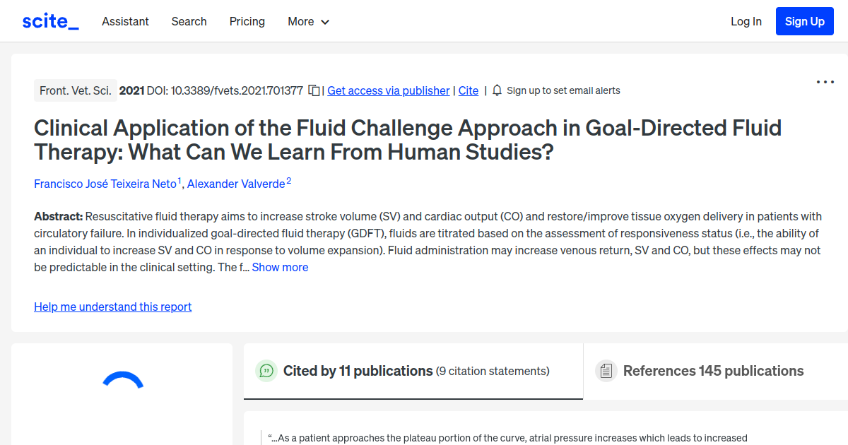 Clinical Application of the Fluid Challenge Approach in Goal-Directed ...