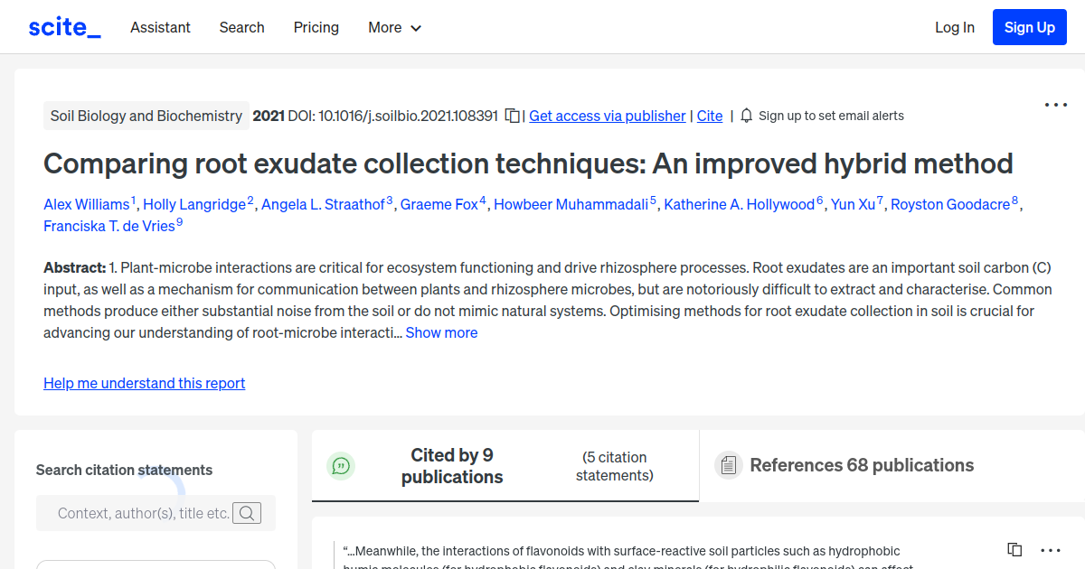 Comparing root exudate collection techniques: An improved hybrid method
