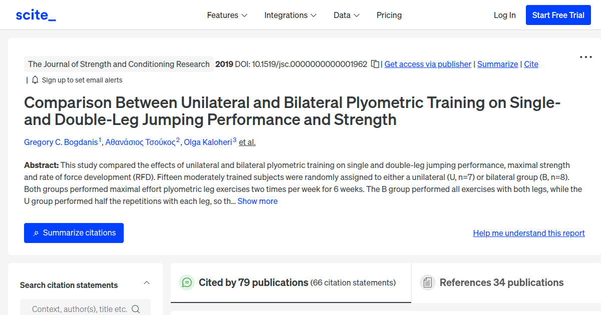Comparison Between Unilateral and Bilateral Plyometric Training on ...