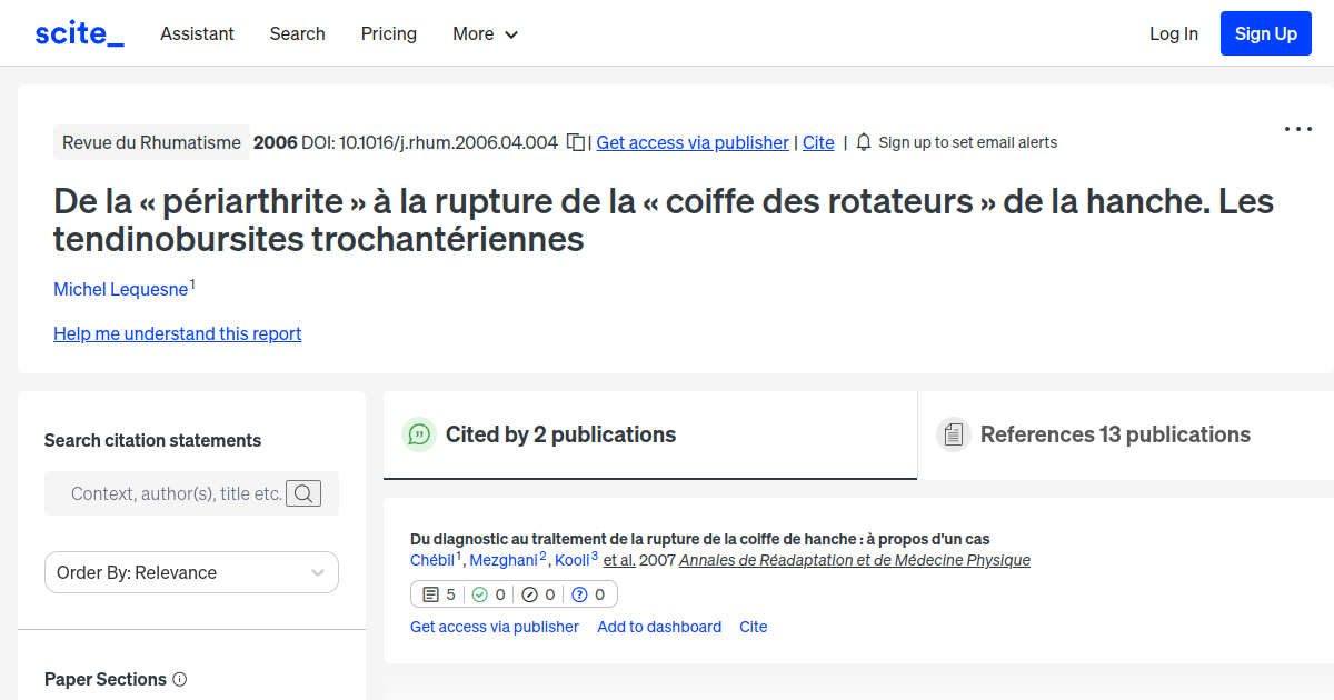 De la « périarthrite » à la rupture de la « coiffe des rotateurs » de ...