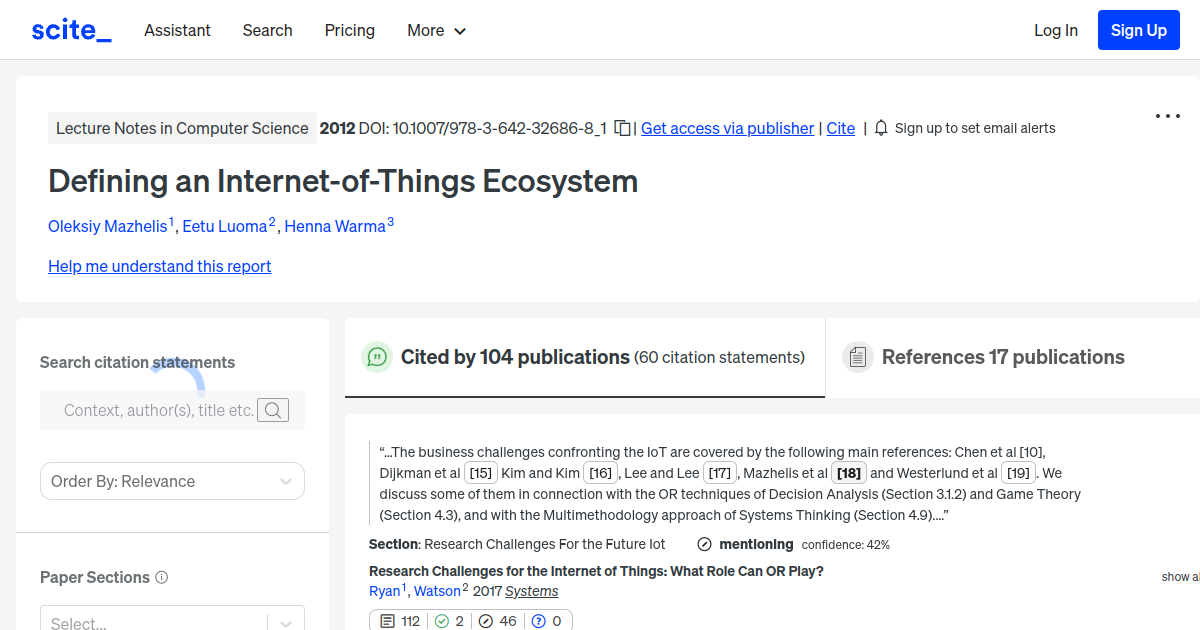 Defining an Internet-of-Things Ecosystem