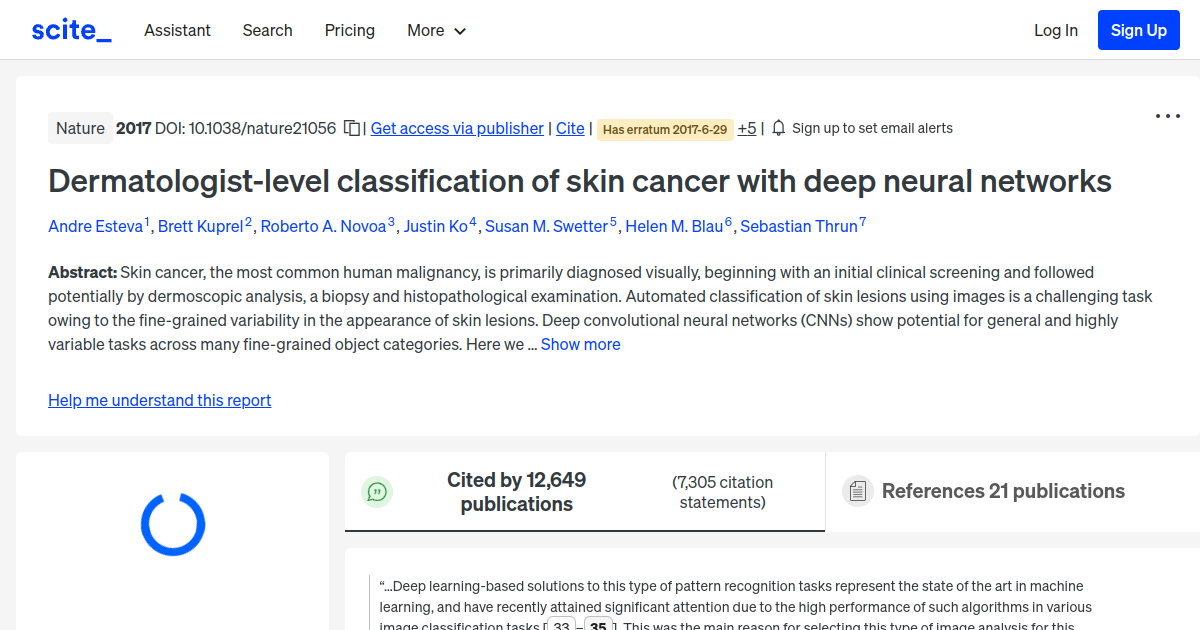 Dermatologist-level classification of skin cancer with deep neural ...