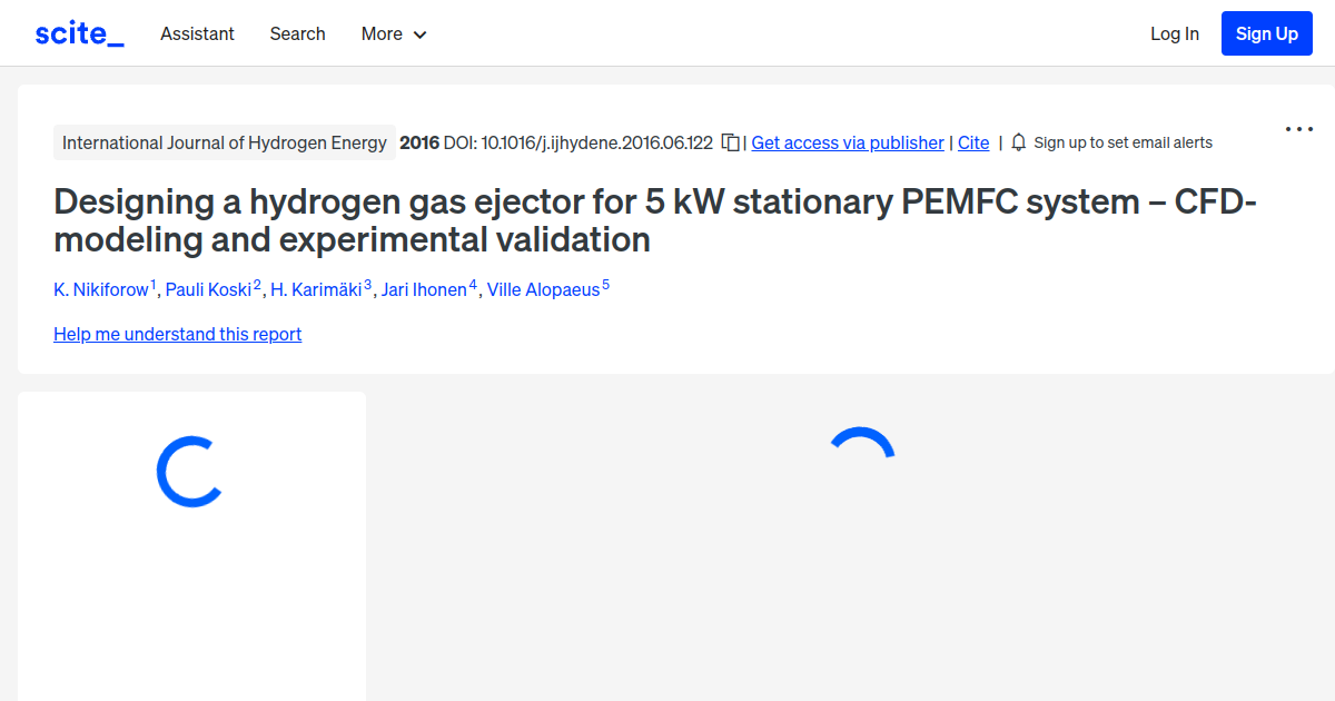 Designing a hydrogen gas ejector for 5 kW stationary PEMFC system – CFD ...