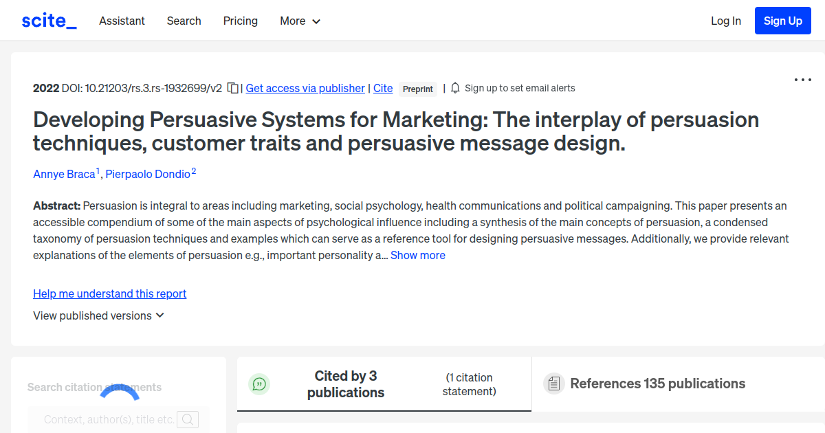 Developing Persuasive Systems for Marketing: The interplay of ...