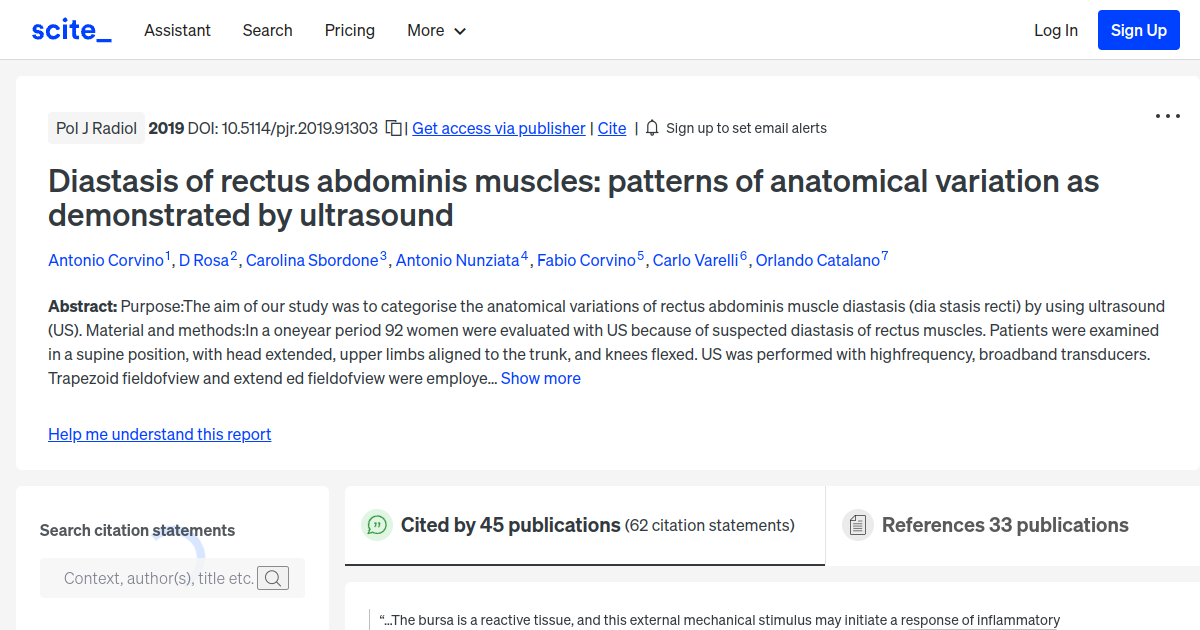 Diastasis of rectus abdominis muscles: patterns of anatomical variation ...