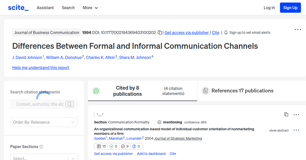 Differences Between Formal and Informal Communication Channels - [scite ...