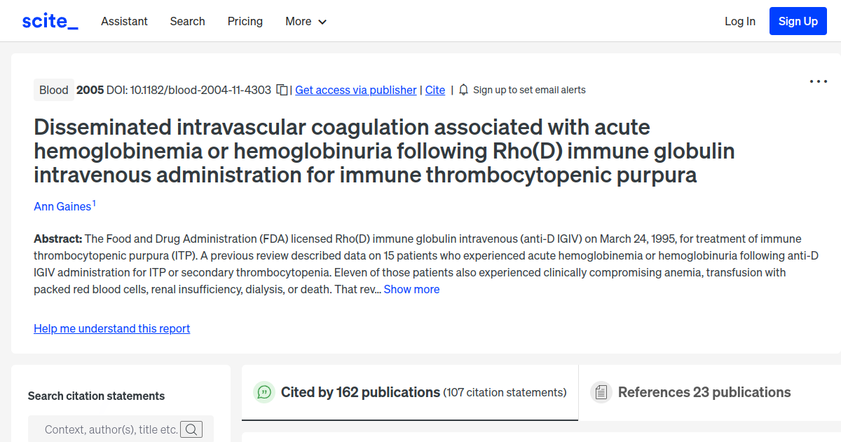 Disseminated intravascular coagulation associated with acute ...