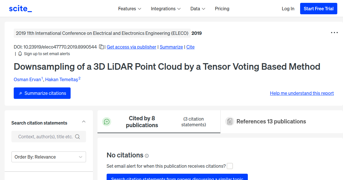 Downsampling of a 3D LiDAR Point Cloud by a Tensor Voting Based Method