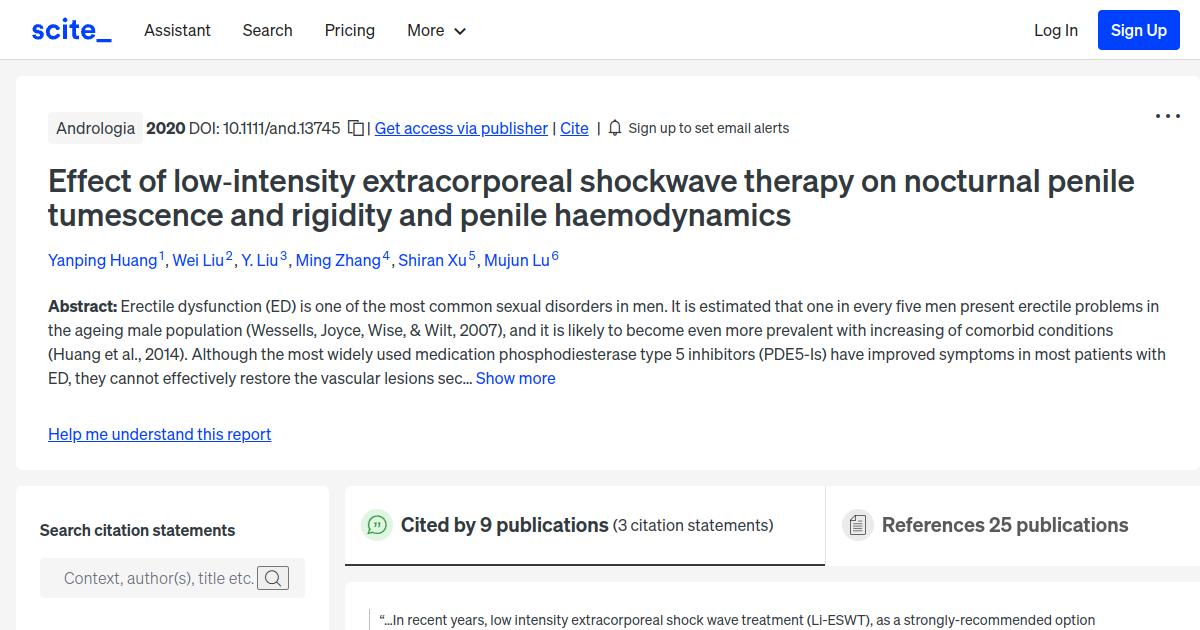 Effect of low‐intensity extracorporeal shockwave therapy on nocturnal ...