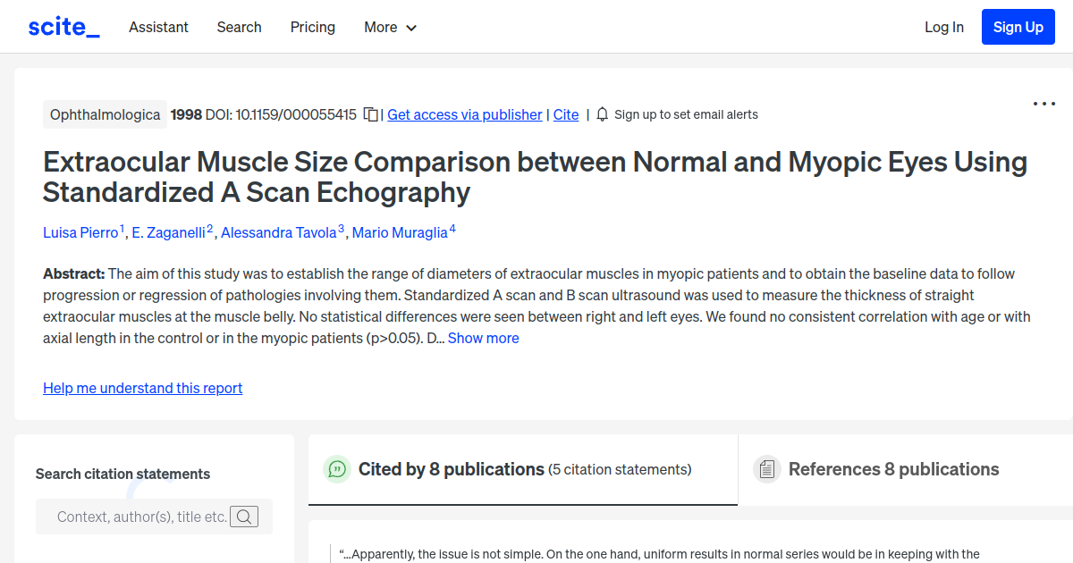 Extraocular Muscle Size Comparison between Normal and Myopic Eyes Using ...