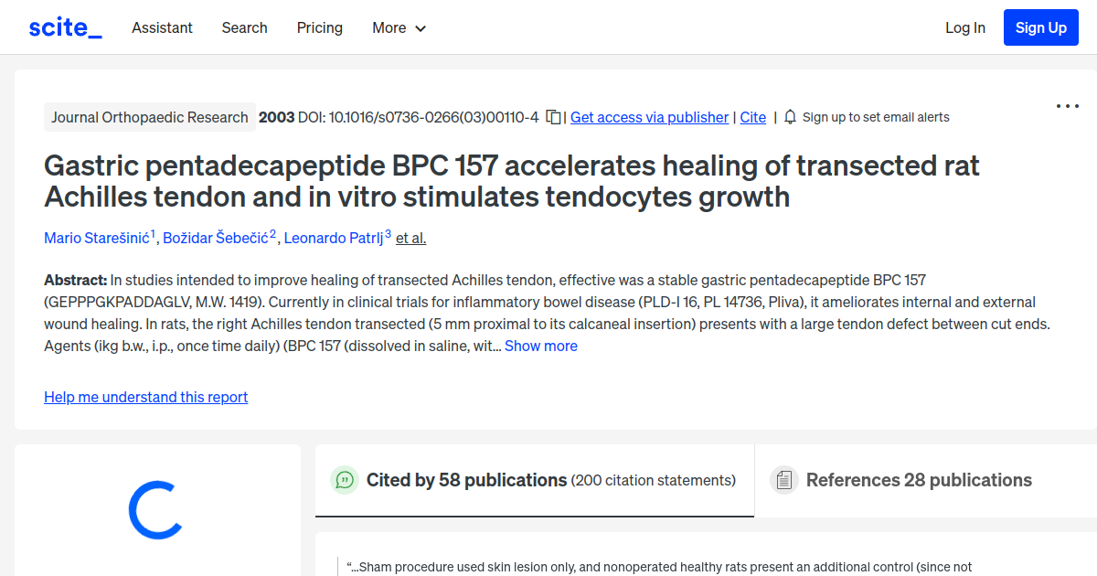 Gastric pentadecapeptide BPC 157 accelerates healing of transected rat ...