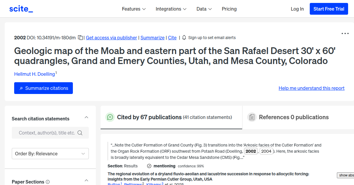 Geologic map of the Moab and eastern part of the San Rafael Desert 30 ...