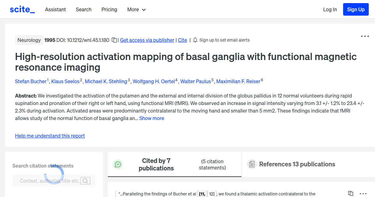 High-resolution activation mapping of basal ganglia with functional ...