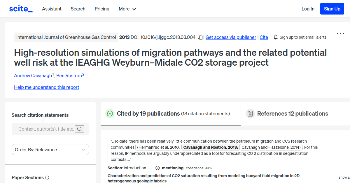High-resolution simulations of migration pathways and the related ...
