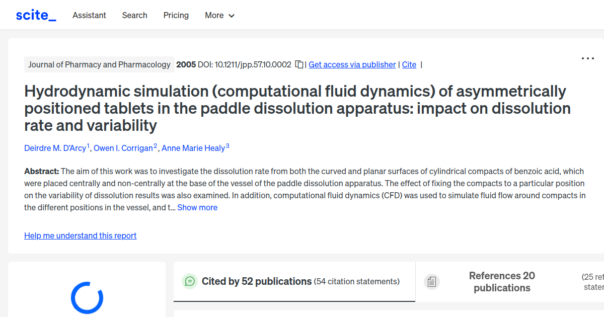 Hydrodynamic simulation (computational fluid dynamics) of ...