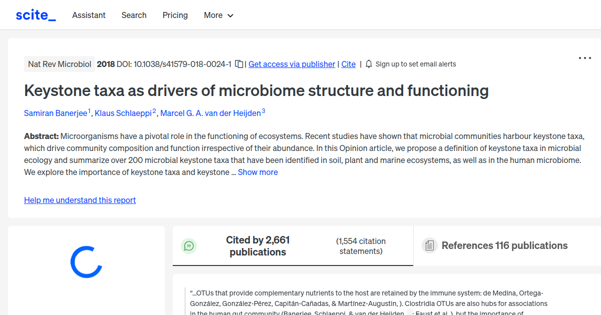 Keystone taxa as drivers of microbiome structure and functioning ...