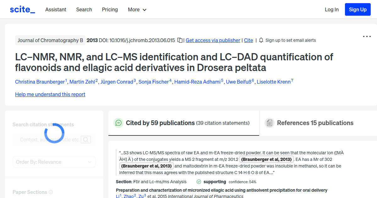 LC–NMR, NMR, and LC–MS identification and LC–DAD quantification of ...