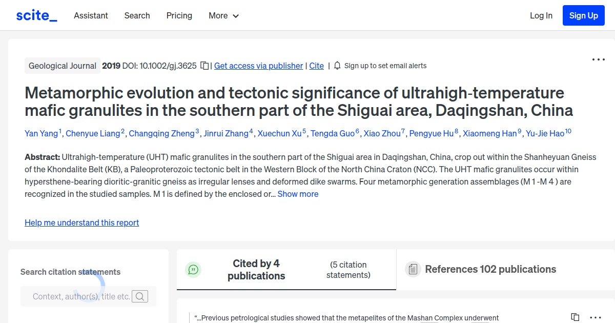 Metamorphic evolution and tectonic significance of ultrahigh ...