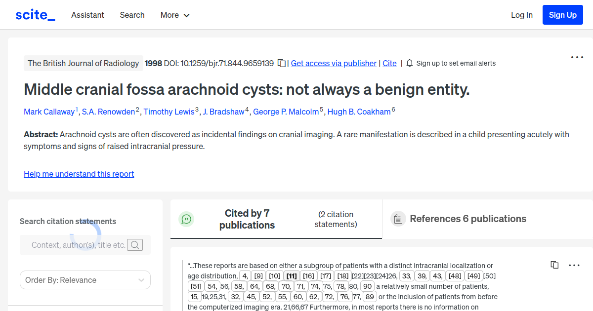 Middle cranial fossa arachnoid cysts: not always a benign entity ...