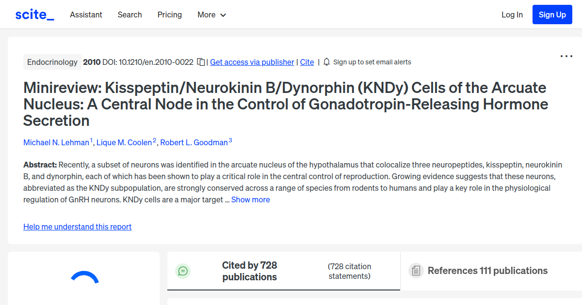 Minireview: Kisspeptin/Neurokinin B/Dynorphin (KNDy) Cells of the ...